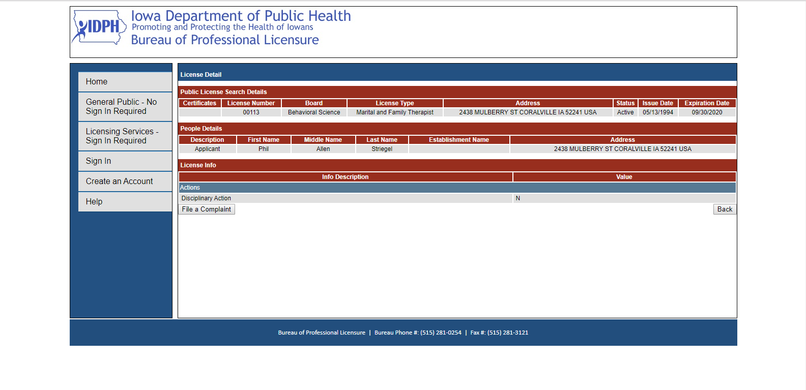 Phil Striegel, LMFT, Marriage & Family Therapist, Iowa City, Iowa, 52245